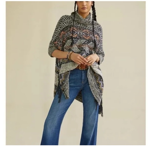 Pilcro | Sweaters | Anthropologie Pilcro Magda Knit Stripe Turtleneck ...